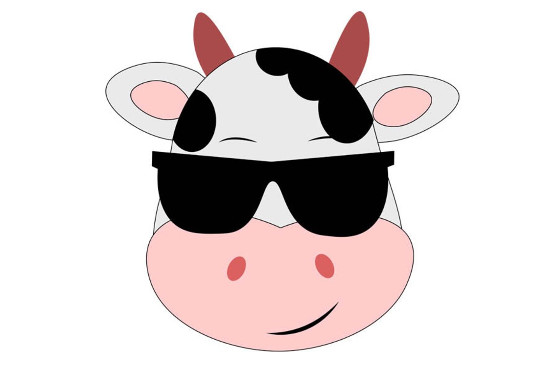 Cow Face Svg Cow Boy Svg Cute Cow Svg Baby Animal Svg Cow - Etsy