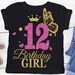Girl 12th Birthday Svg, Butterfly Svg, 12th Girl Birthday Svg, Birthday ...