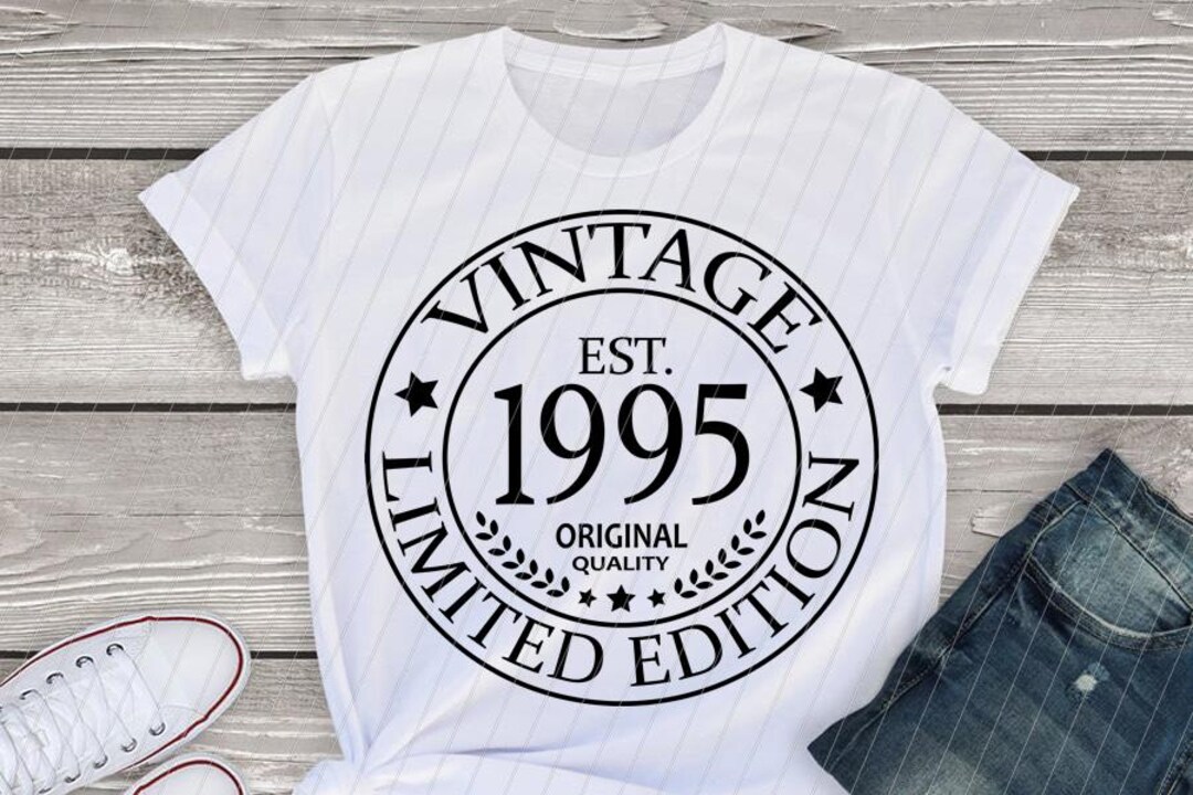 Vintage Limited Edition 1995 Svg Png, Boy 30th Birthday Png, Limited ...
