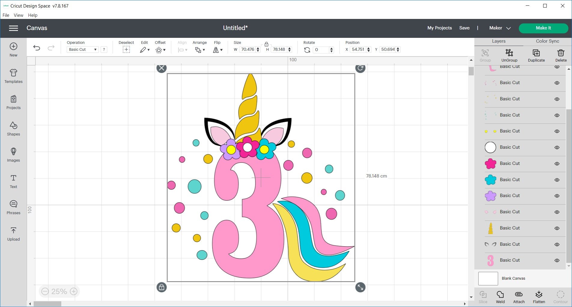 3rd Girl Birthday Svg Unicorn Birthday Girl Svg Birthday - Etsy