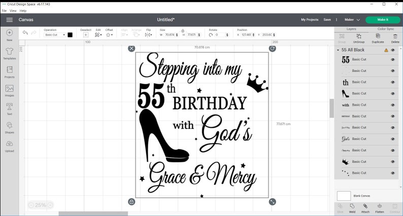 55th Birthday Svg Queen Birthday 55th Svg Gold Glitter 55th | Etsy
