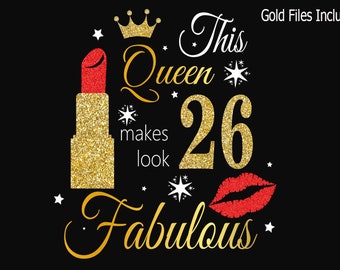 26th Birthday Svg - Etsy