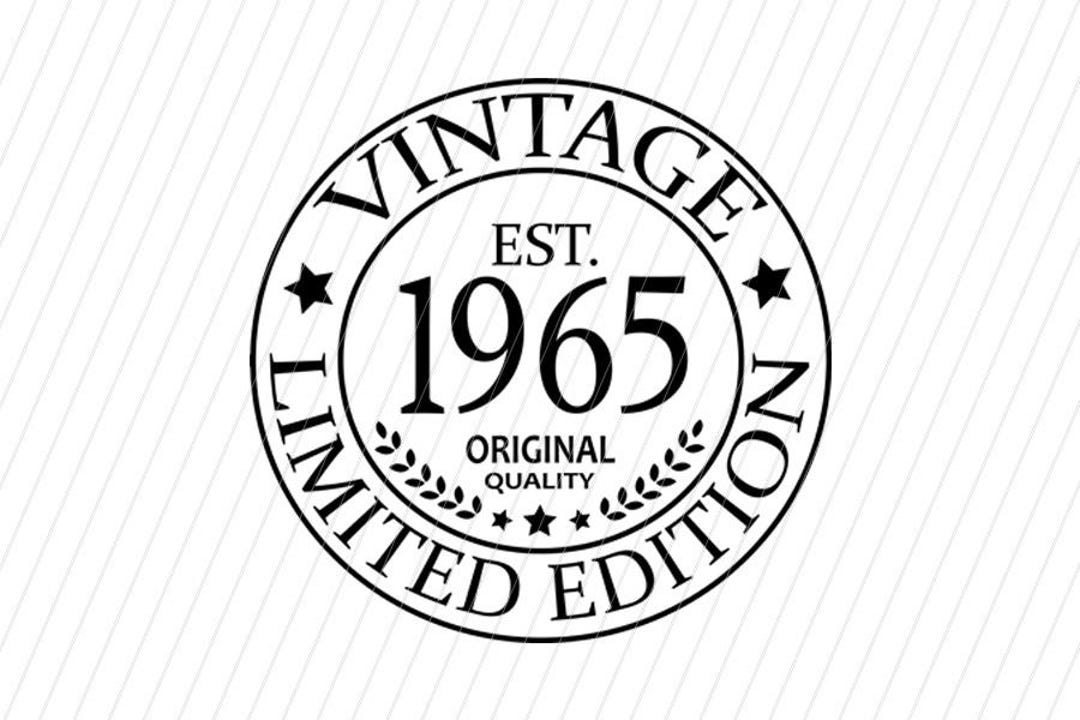 Vintage 1965 Limited Edition Svg Png, Retro 1965 Svg Png, Retro 59th ...