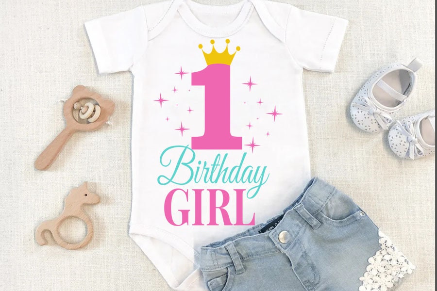 1st Birthday Svg 1st Girl Birthday Svg Birthday Princess - Etsy