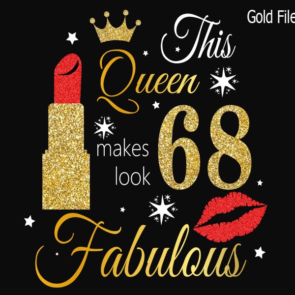 Happy 68th Birthday Svg - Etsy