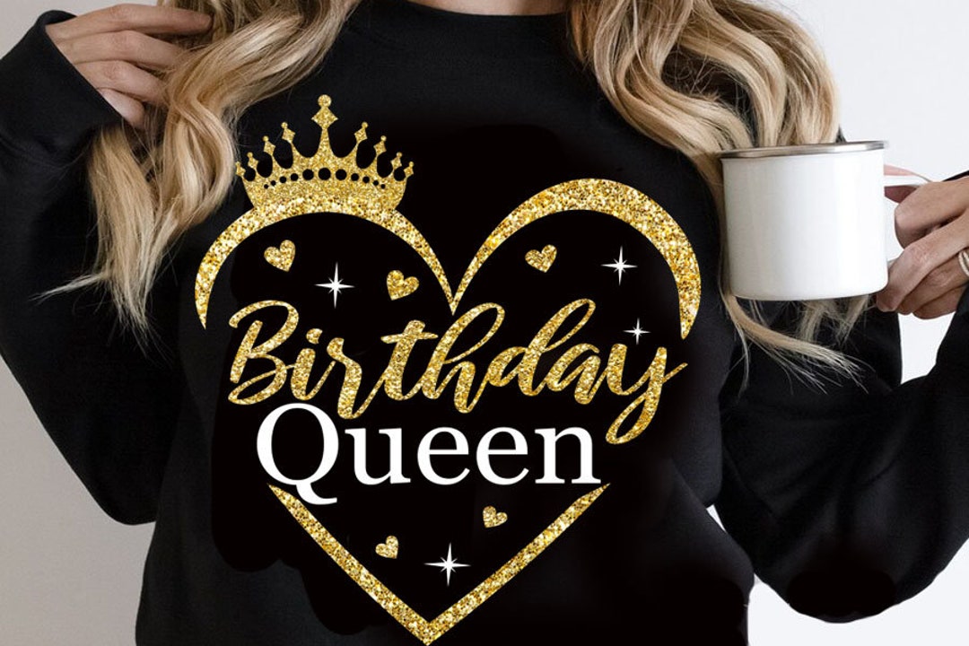 Cumpleaños reina svg reina cumpleaños svg corazón corona - Etsy España