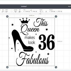 36th Birthday Svg, Queen Birthday 36th Svg, 36th Birthday Svg, 36th ...