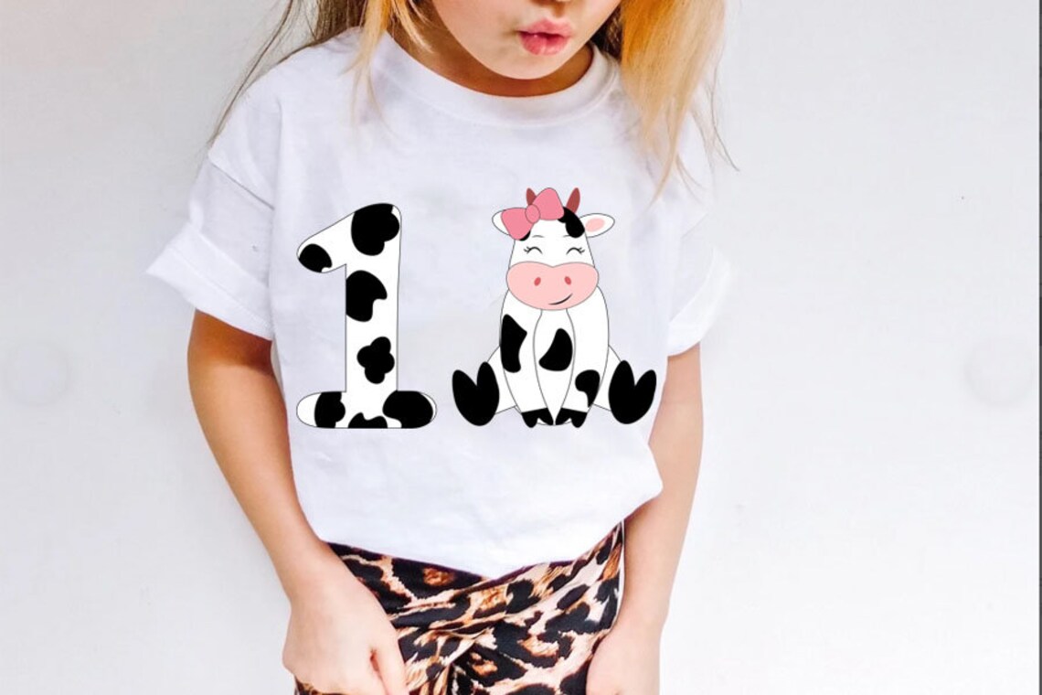 Cow Face Svg With Bow 1st Birthday Svg Cute Cow Svg Cow - Etsy