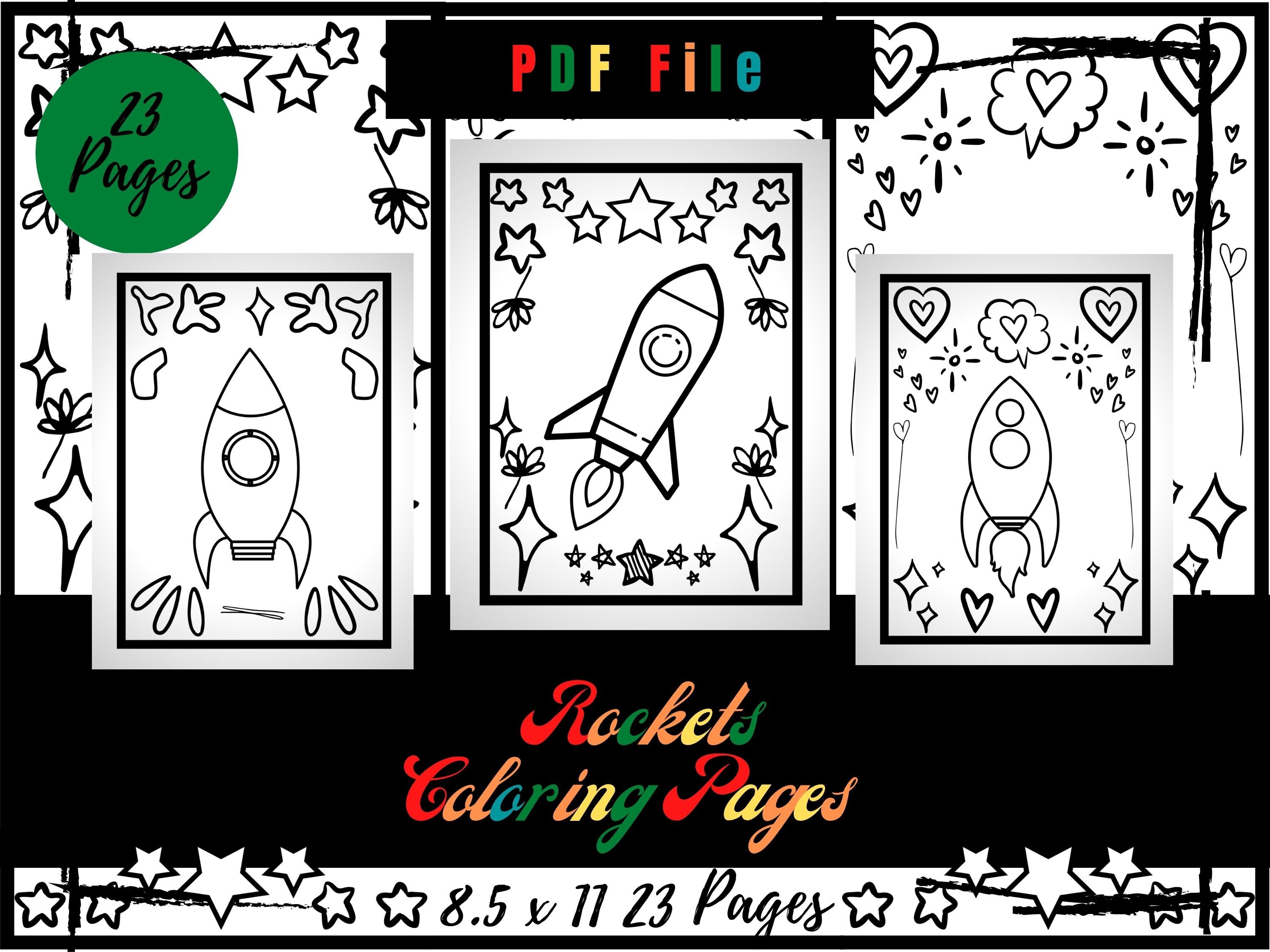 Apollo Rocket Coloring Sheets