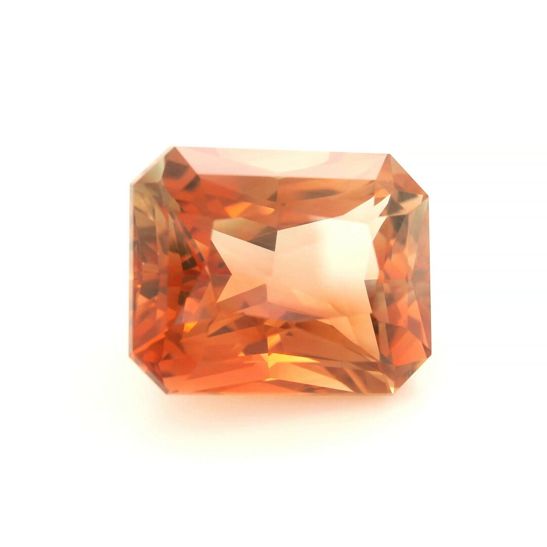 Natural Andesine Sunstone 6.11 Carat, Radiant Cut, 12.08x9.75x7.89 Mm ...