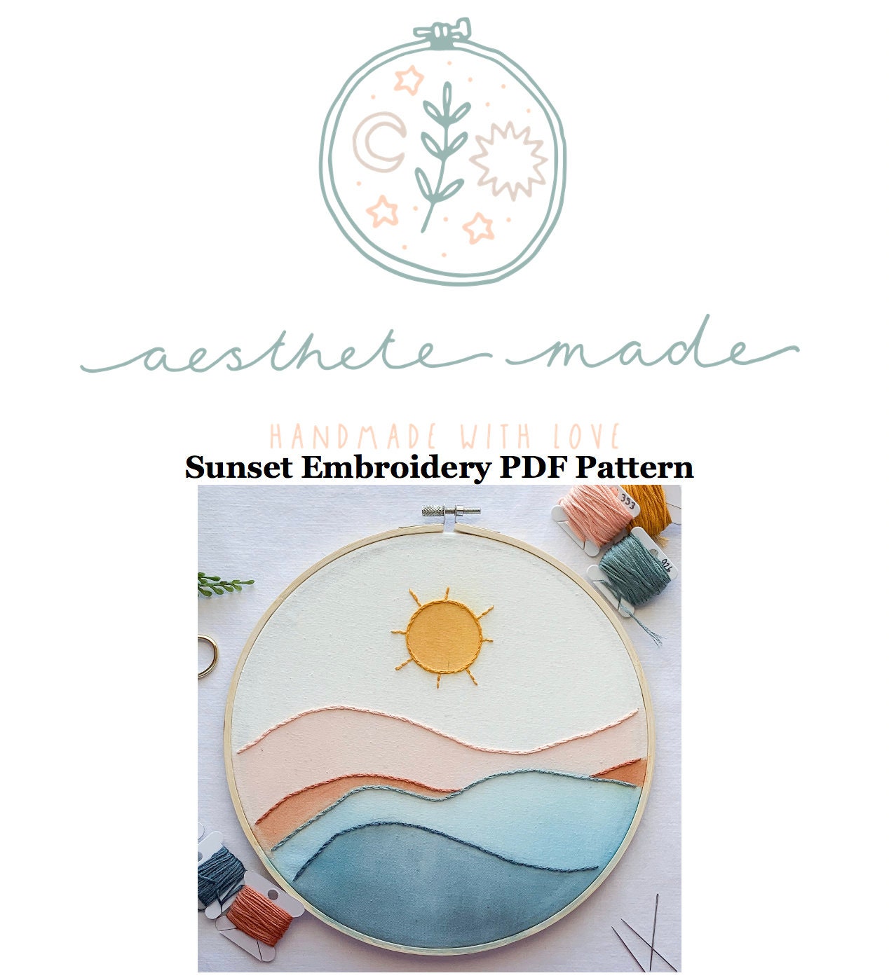 Sunset PDF Pattern - Etsy