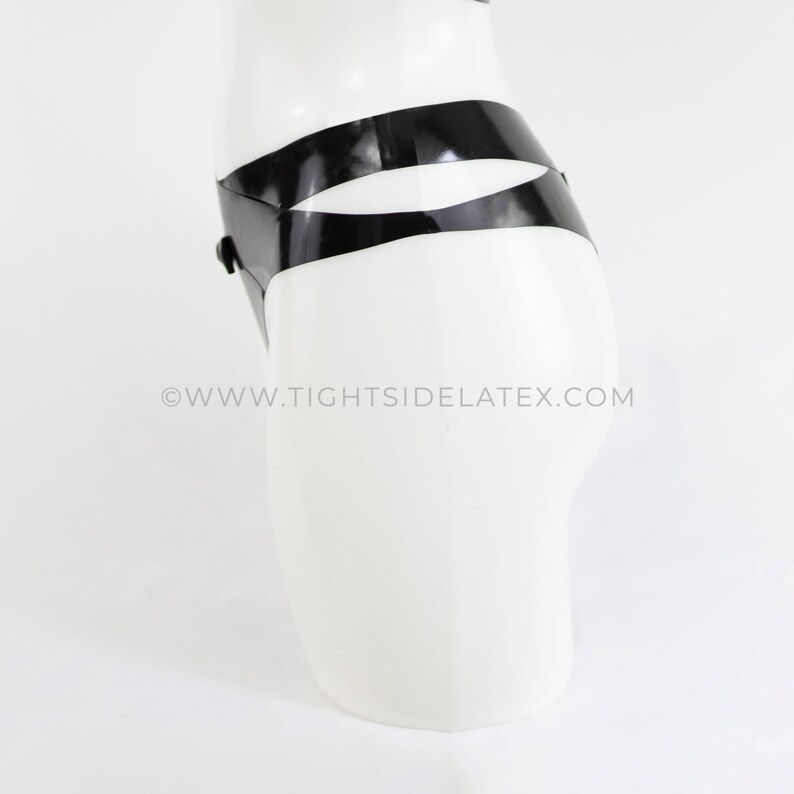 Latex Briefs With Cross Waistband and Bow - Etsy