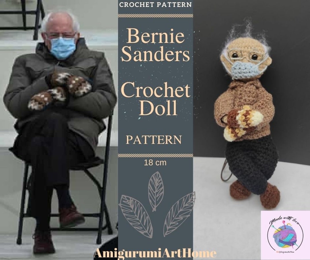 Bernie Sanders Crochet Doll PATTERN Download Digital PDF - Etsy