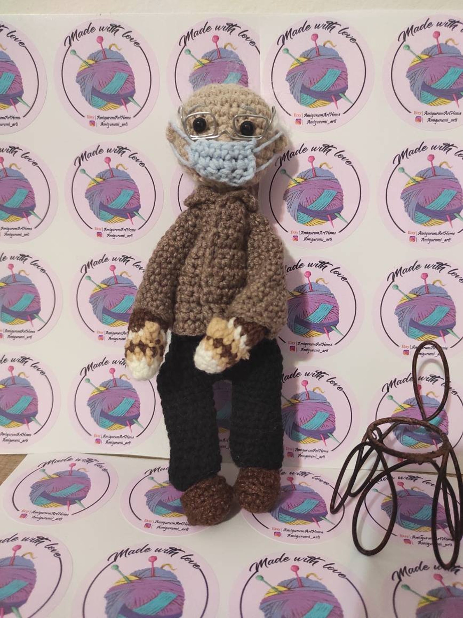 Bernie Sanders Crochet Doll PATTERN Download Digital PDF - Etsy
