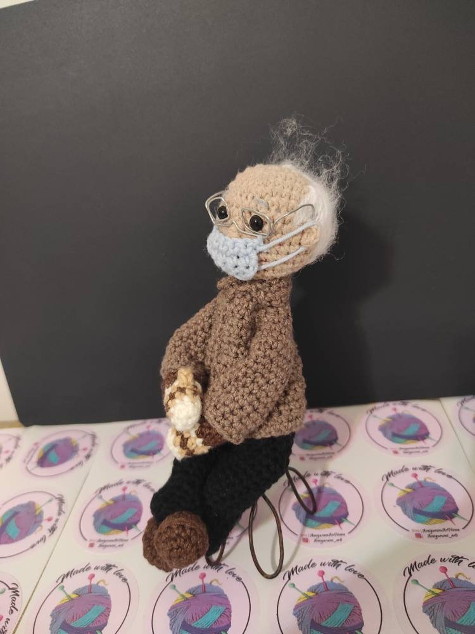 Bernie Sanders Crochet Doll PATTERN Download Digital PDF - Etsy