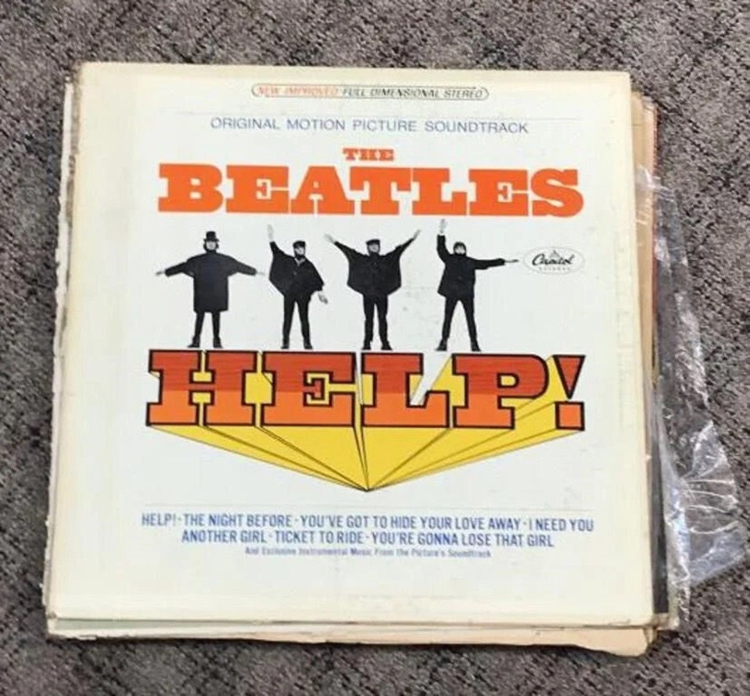 Vintage, Beatles, Vinyl, Help!, 33RPM, Record, - Etsy