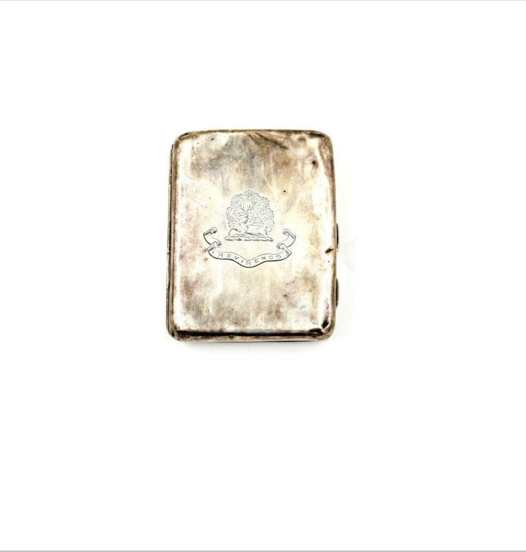 C. 1897, Sterling Silver, Cigarette Case, Maxwell, Clan Antique - Etsy
