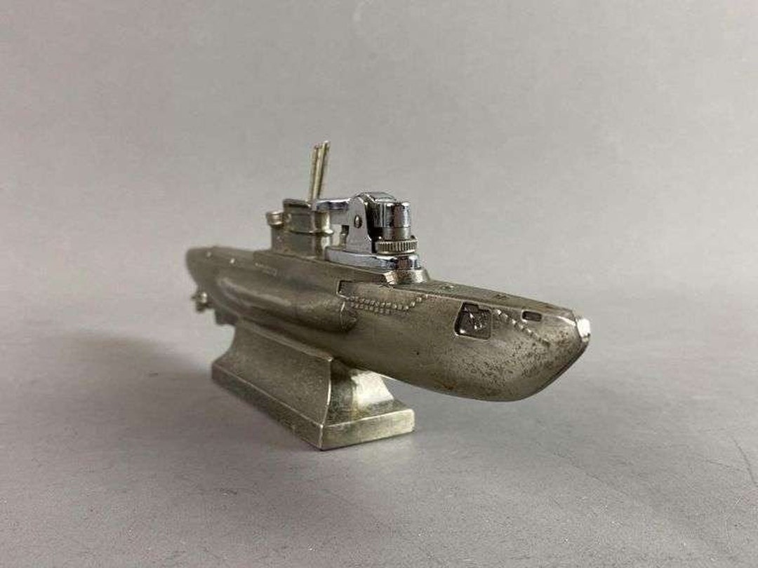 Vintage, C.1960's, U-581 Submarine, Boat, Desktop Lighter, Made-in ...