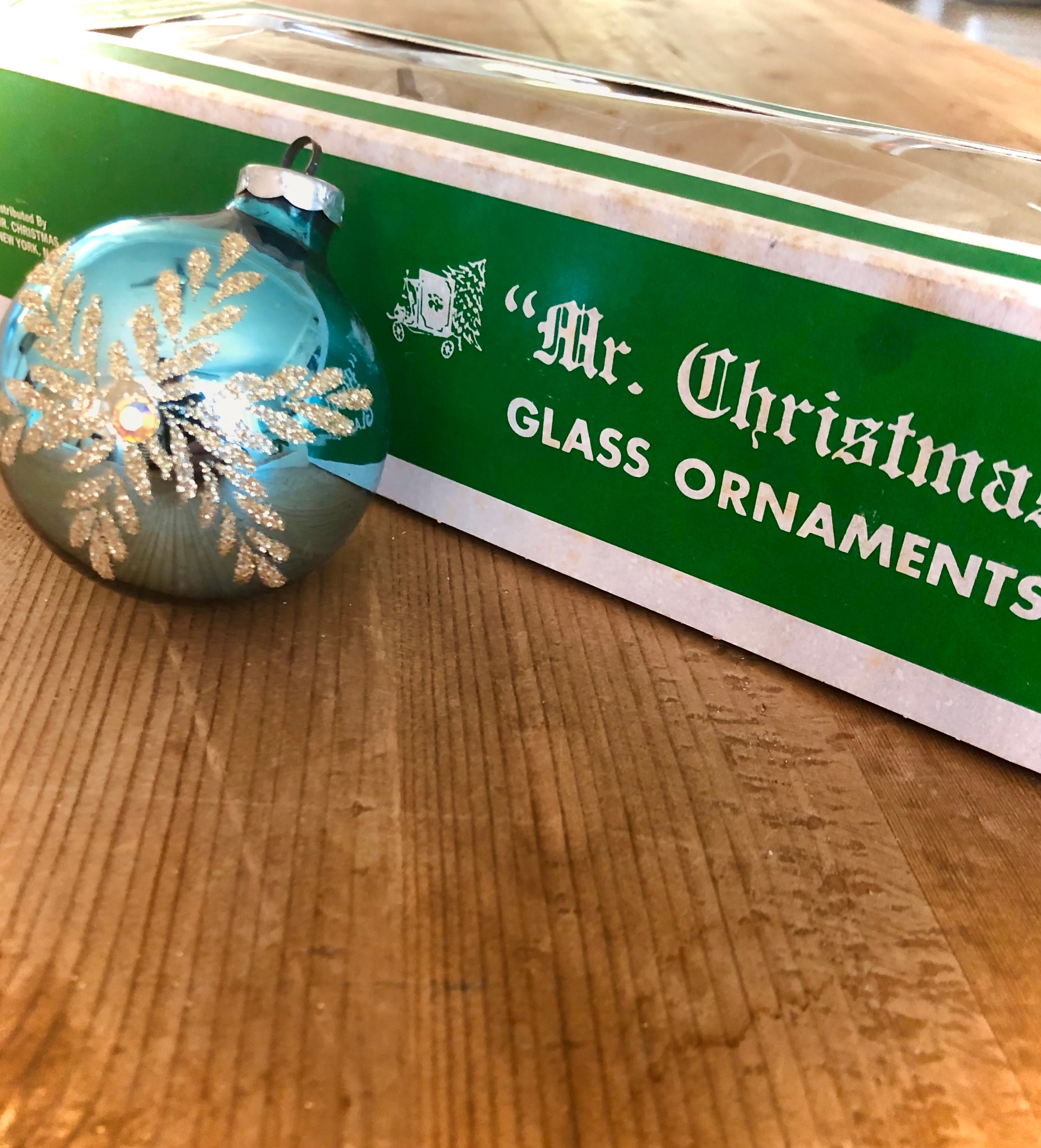 Vintage, Mr. Christmas, Glass Ornaments; - Etsy
