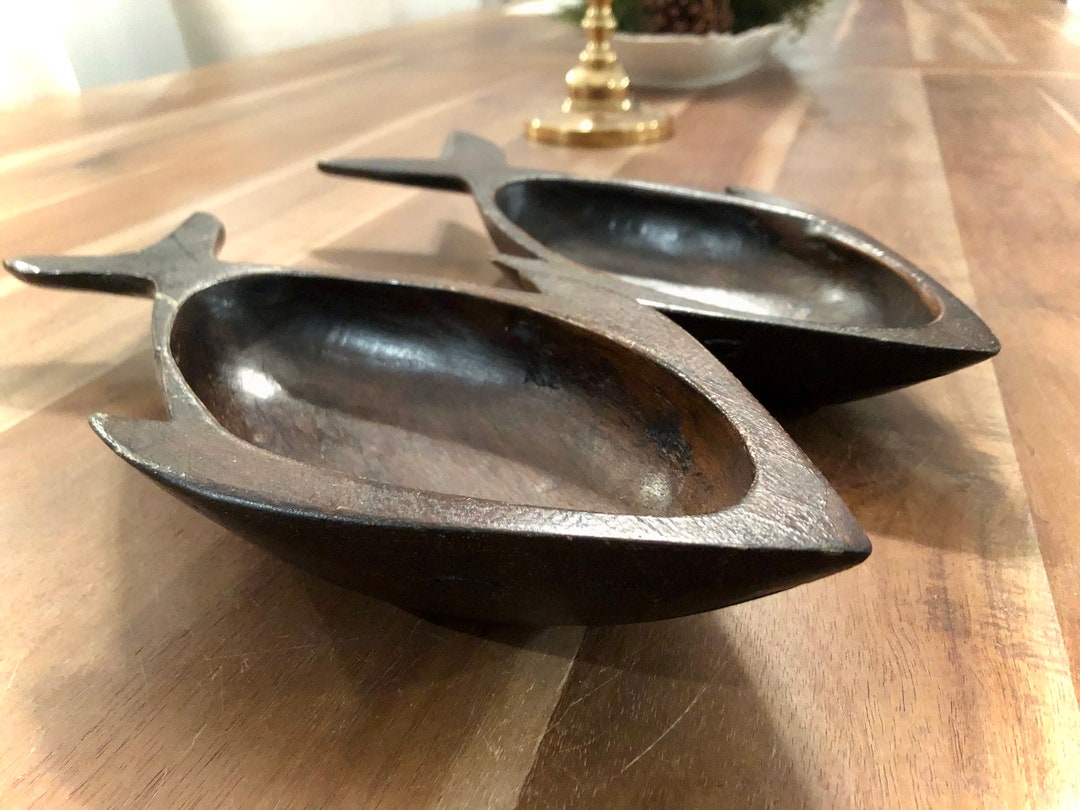 Vintage, Lester Clarke, Original, Artisan, Handcarved, Serving Bowl ...