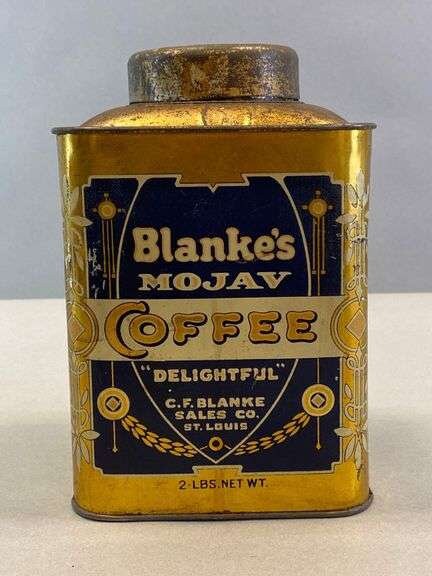 Vintage, C.1900, Blanke's, Mojay, Coffee, Tin, Kitchen Storage ...