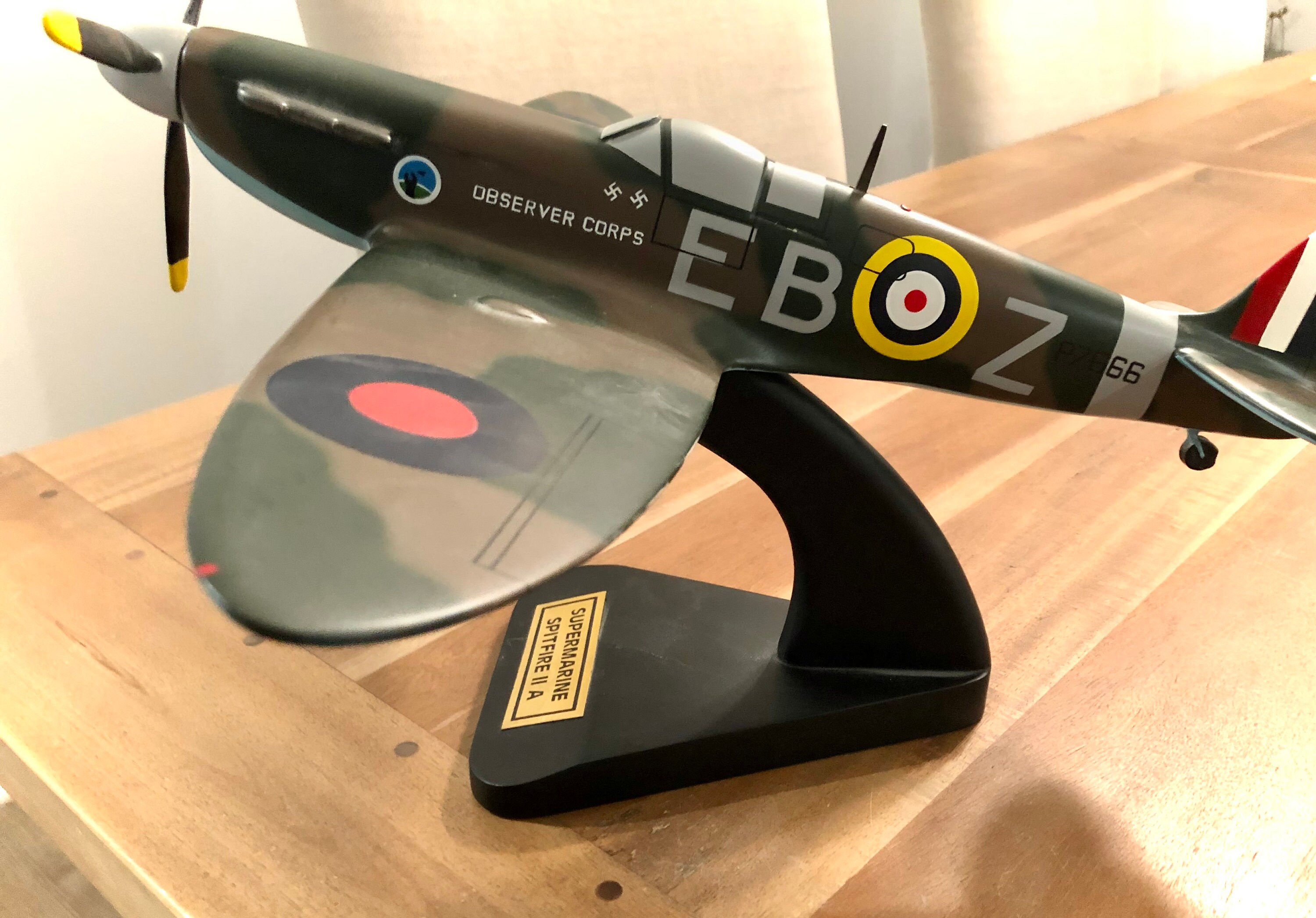 Vintage, British, Spitfire, Desktop, Model, Plane on Stand, RAF, WW2 - Etsy