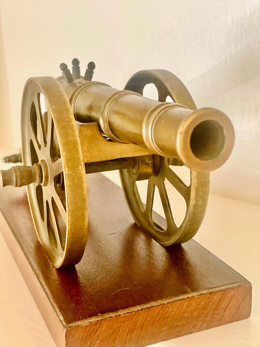 Antique, Solid, Brass, Desktop, Model, Cannon - Etsy