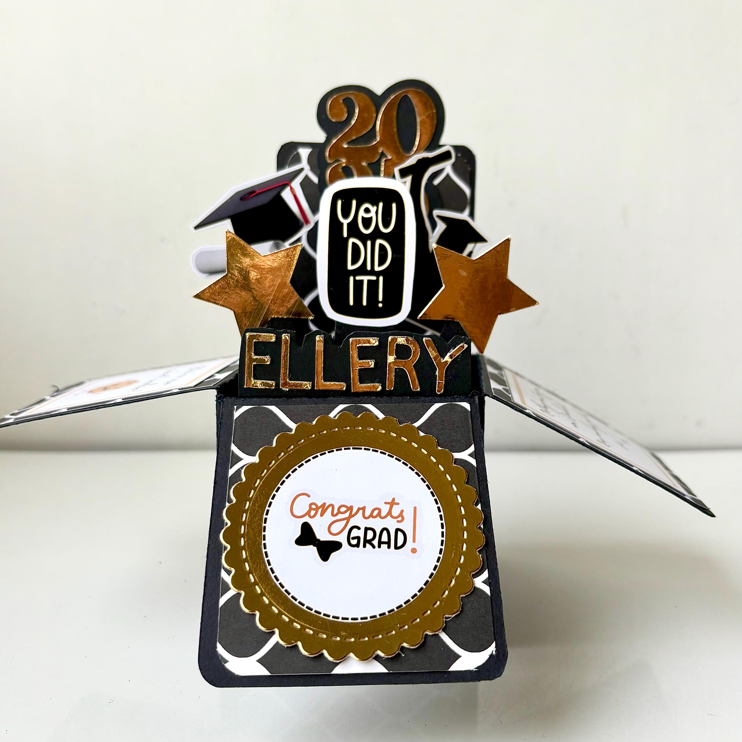 Personalized Graduation Pop up Card: 3D Gift Card Holder - Etsy