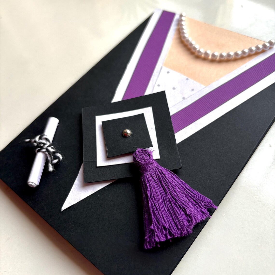 Handmade Graduation Card: Class of 2025, Custom Gown & Tassel - Etsy
