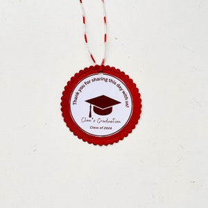 Graduation Gift Tags Personalized Favor Tags Graduation 2025 Hang Tags ...