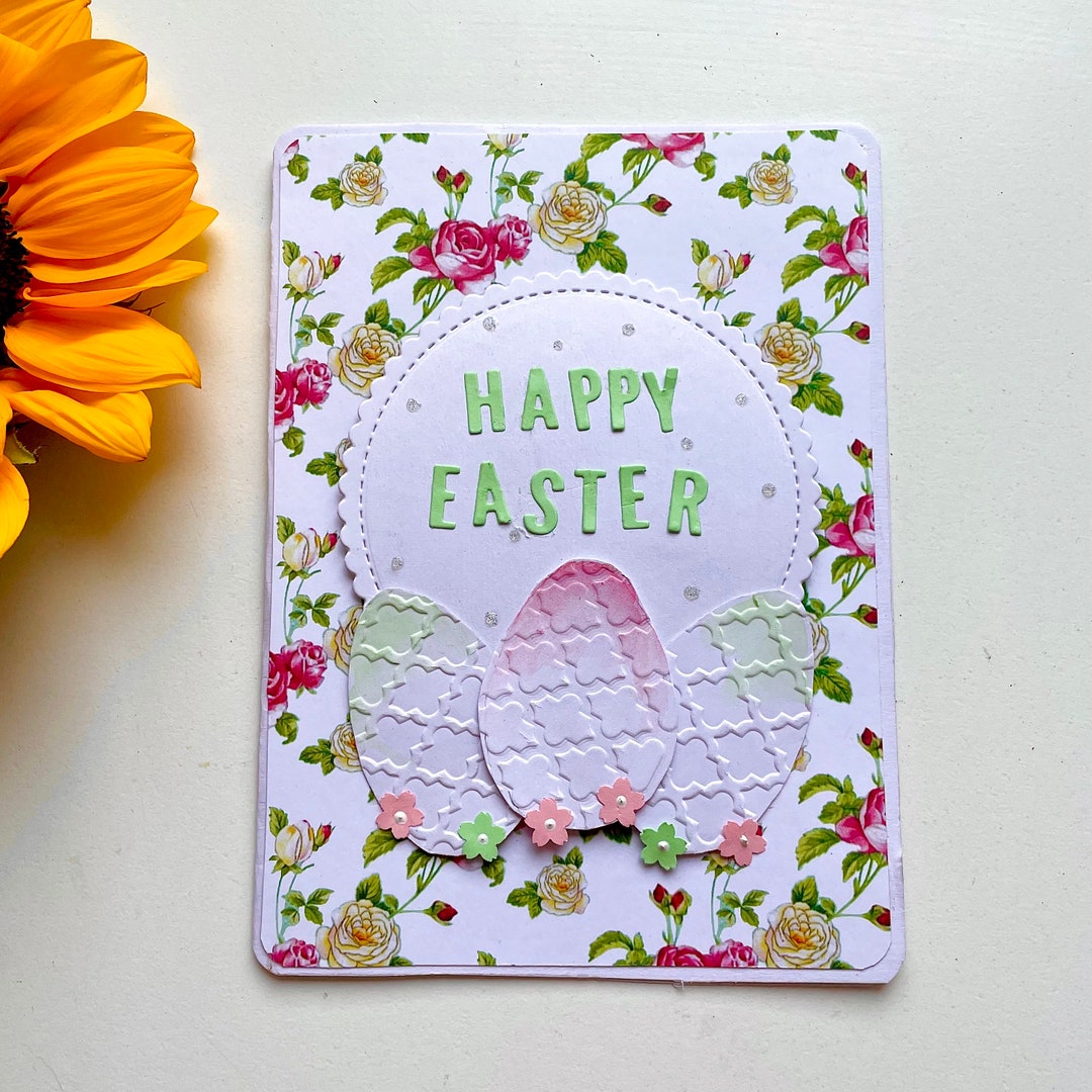 Happy Easter Cards, Easter Greeting Cards, Easter Embossed Cards, Eggs ...
