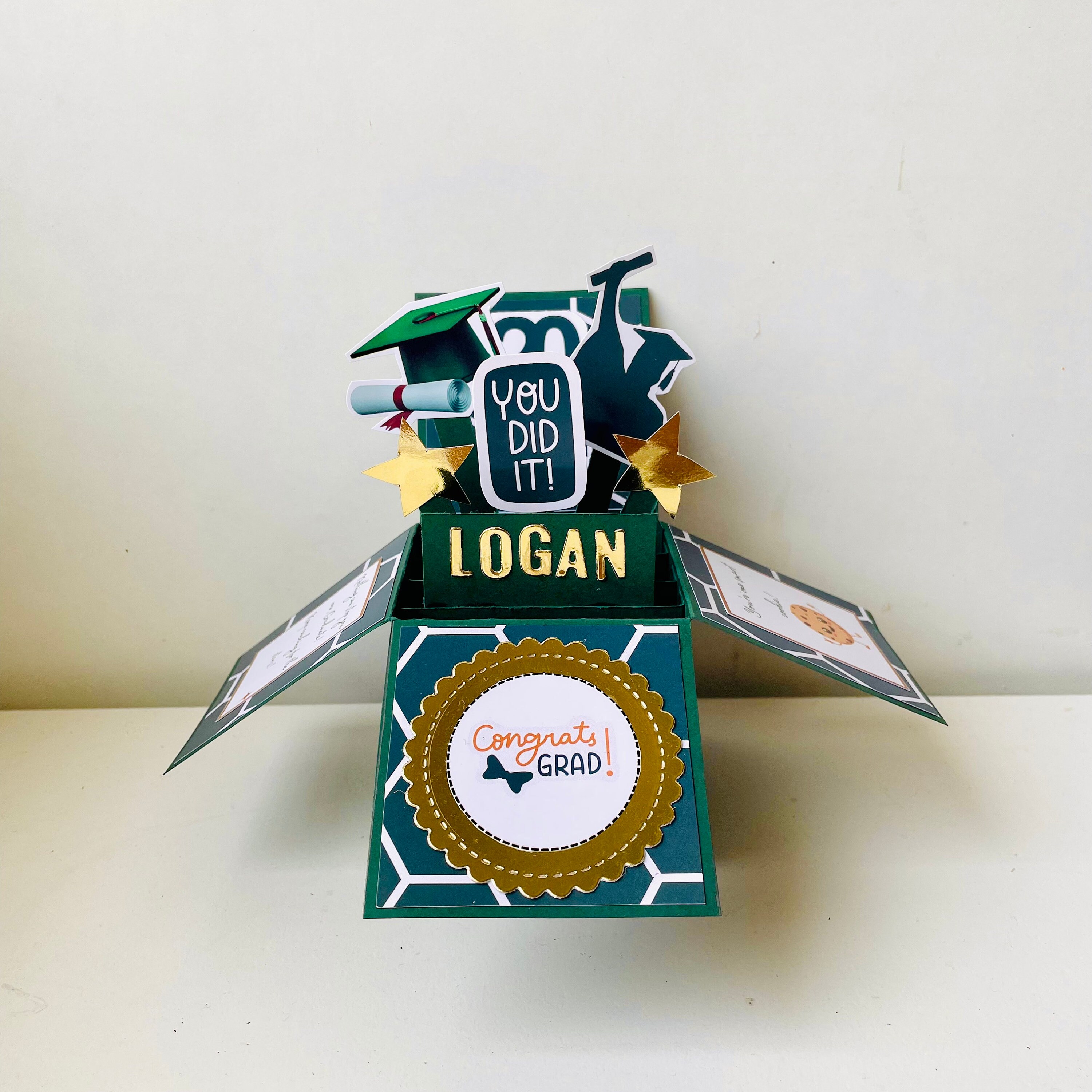 Personalized Graduation Pop up Card: 3D Gift Card Holder - Etsy