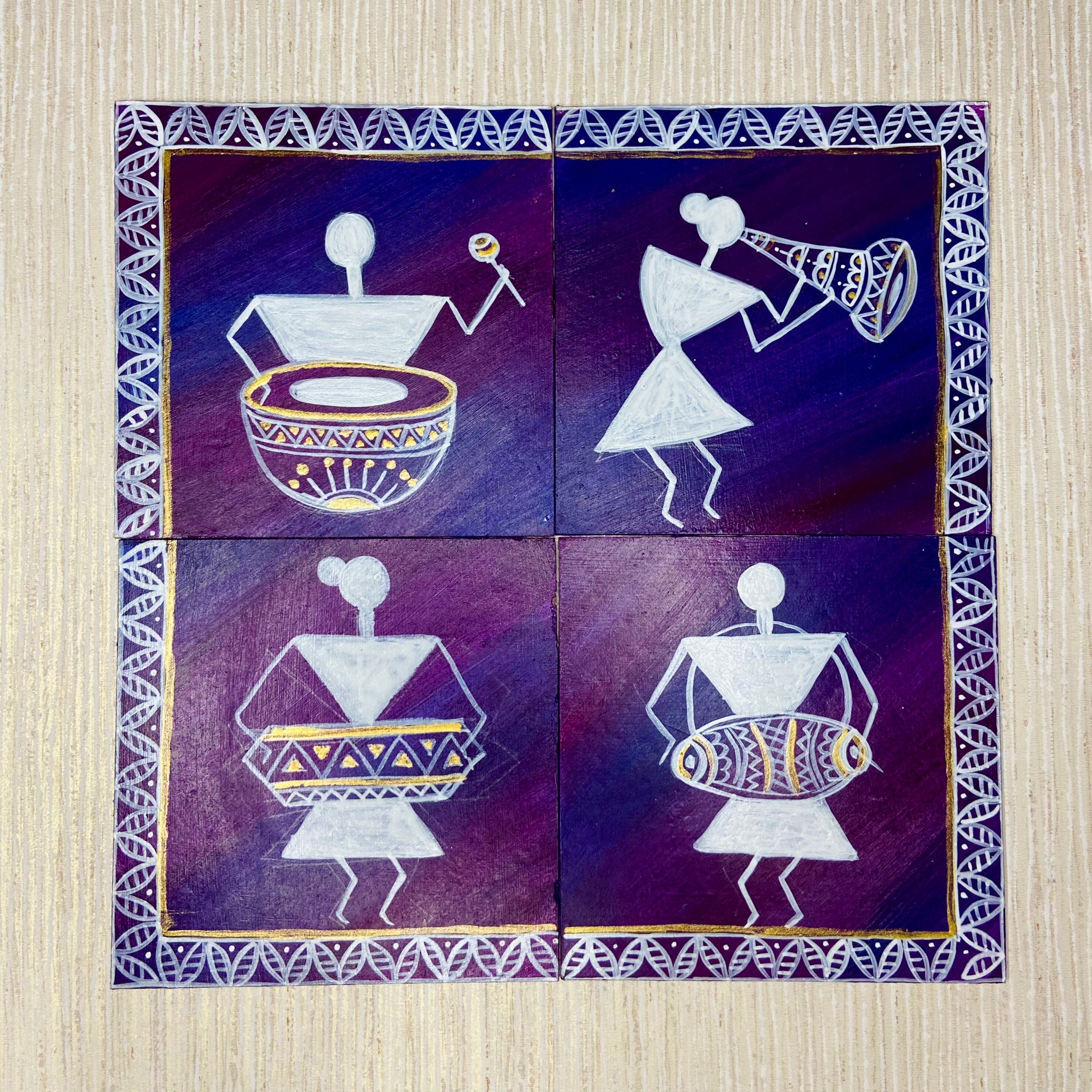 Easy Warli Painting Figures
