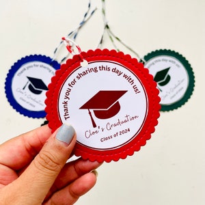 Graduation Gift Tags Personalized Favor Tags Graduation 2025 Hang Tags ...