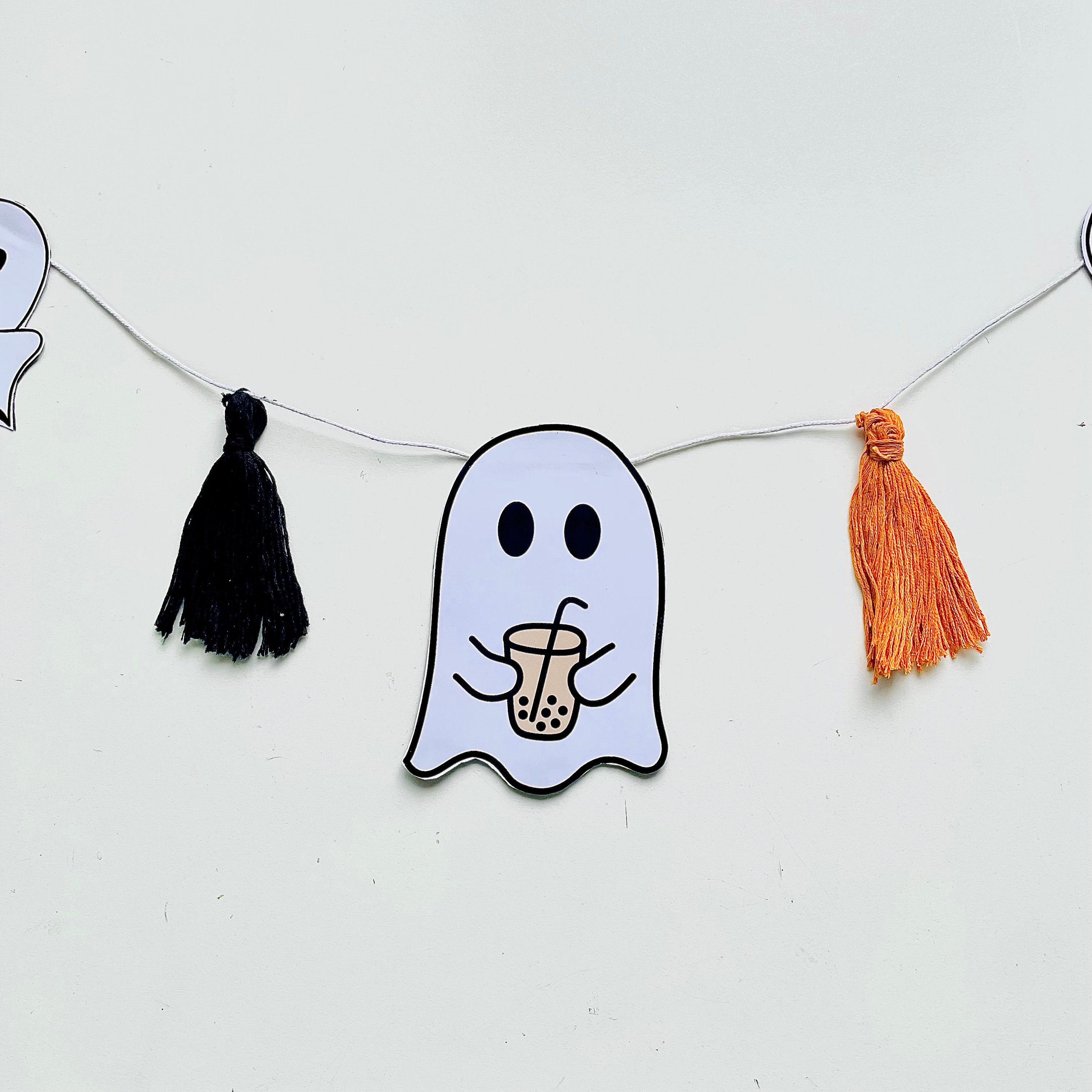 Halloween Ghost Garland: Handmade Spooky Season Decor - Etsy