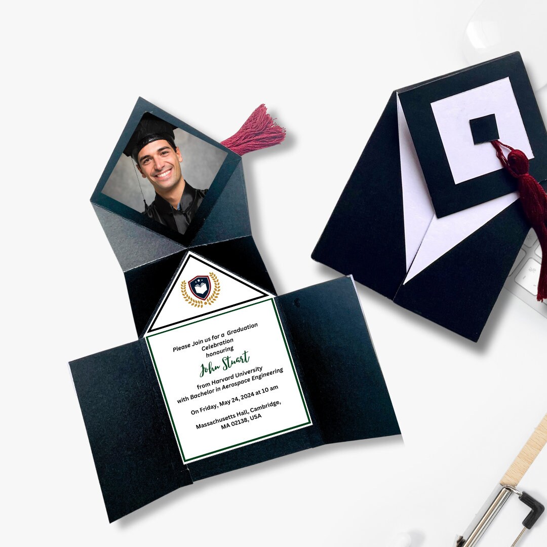 Graduation Invitation Announcement Card Invites Class of 2025 High ...