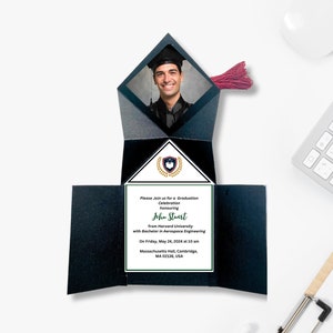 Graduation Invitation Announcement Card Invites Class of 2025 High ...