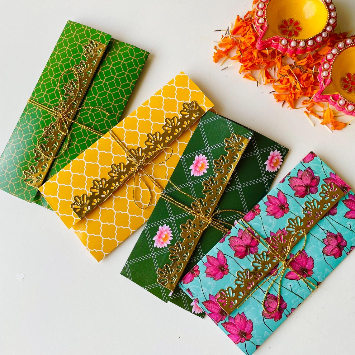 Handmade Indian Money Envelopes: Shagun Cash Gift Set - Etsy