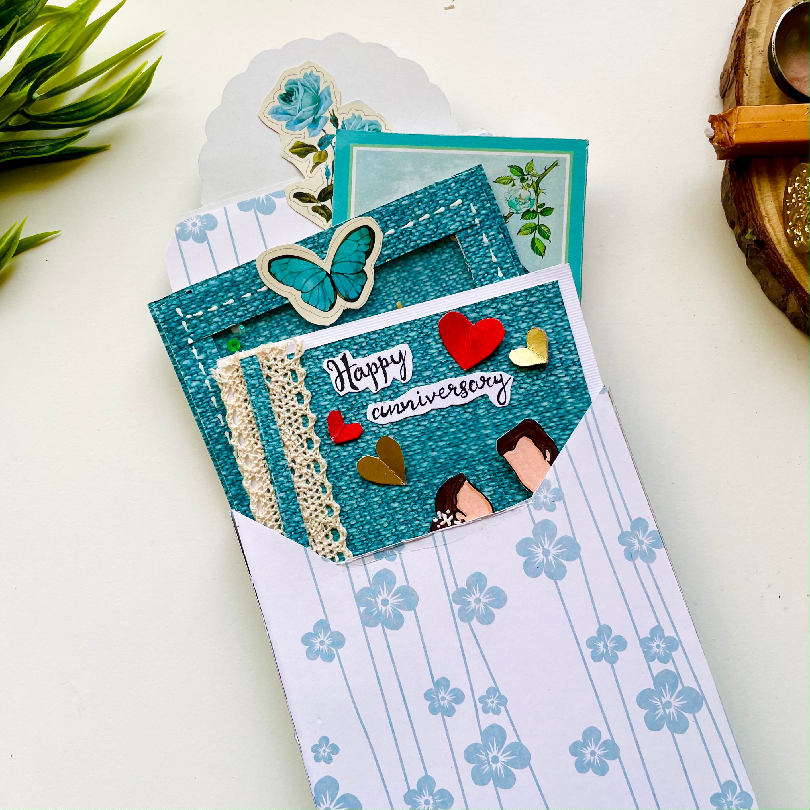 Anniversary Card Custom Pop-up Cards Personalized Photo Card for Wife ...