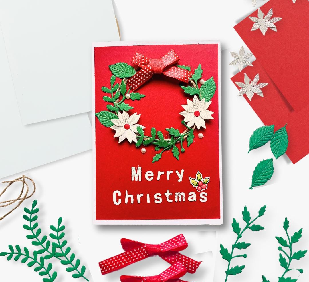 Christmas Card Making Kit DIY Christmas Card Kit Handmade Christmas ...