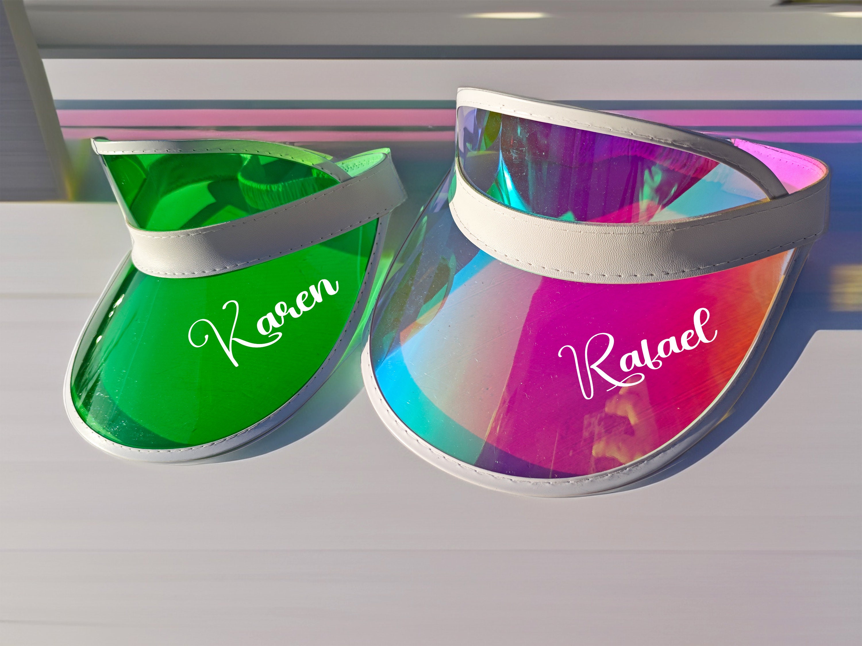 Personalized Bride Visor Bachelorette Visors Bachelorette Party Sun ...