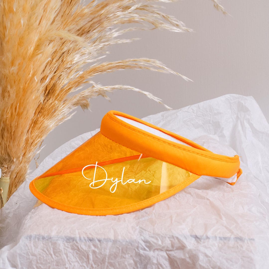 Personalized Holographic Visors, Custom Name Beach and Pool Sun Hats ...