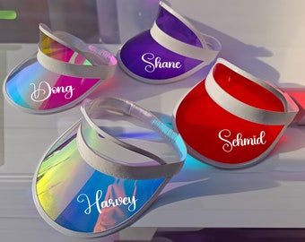 Personalized Sun Visors for Women Beach Visors With Names Bachelorette Party Visors Bachelorette ...