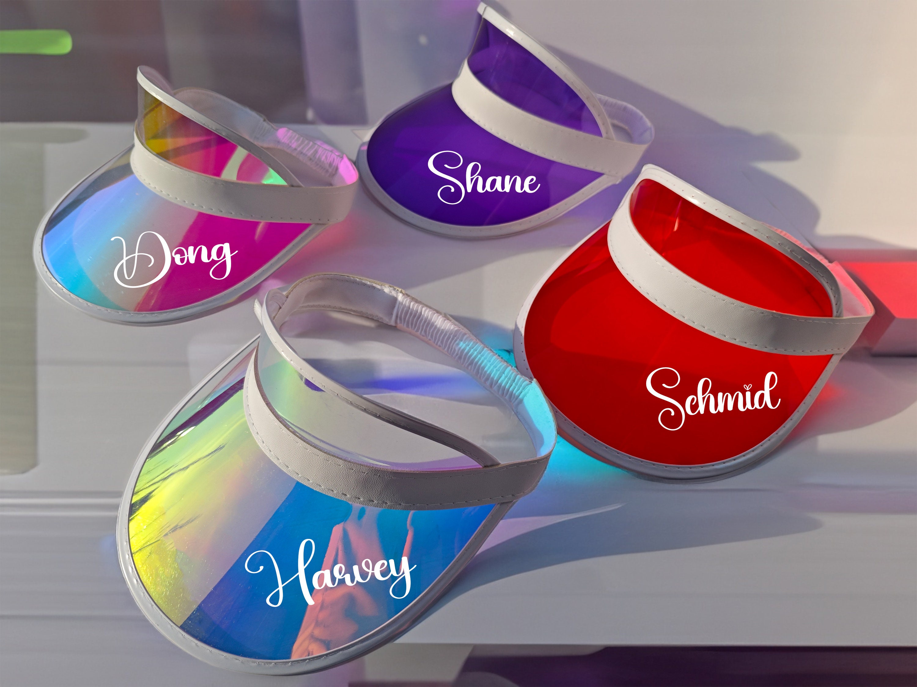 Personalized Bride Visor Bachelorette Visors Bachelorette Party Sun ...