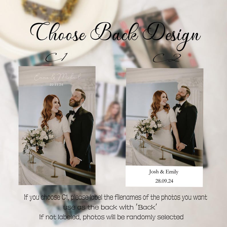 Wedding Guest Book, Custom Playing Cards, Wedding Signing Book, Wedding ...