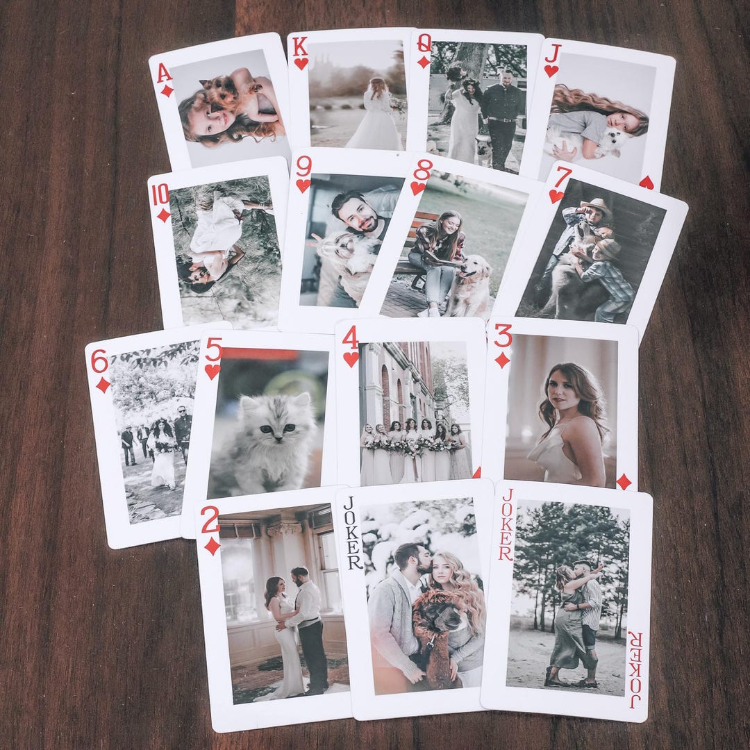 Custom Wedding Playing Cards Wedding Guest Book Alternative Wedding ...