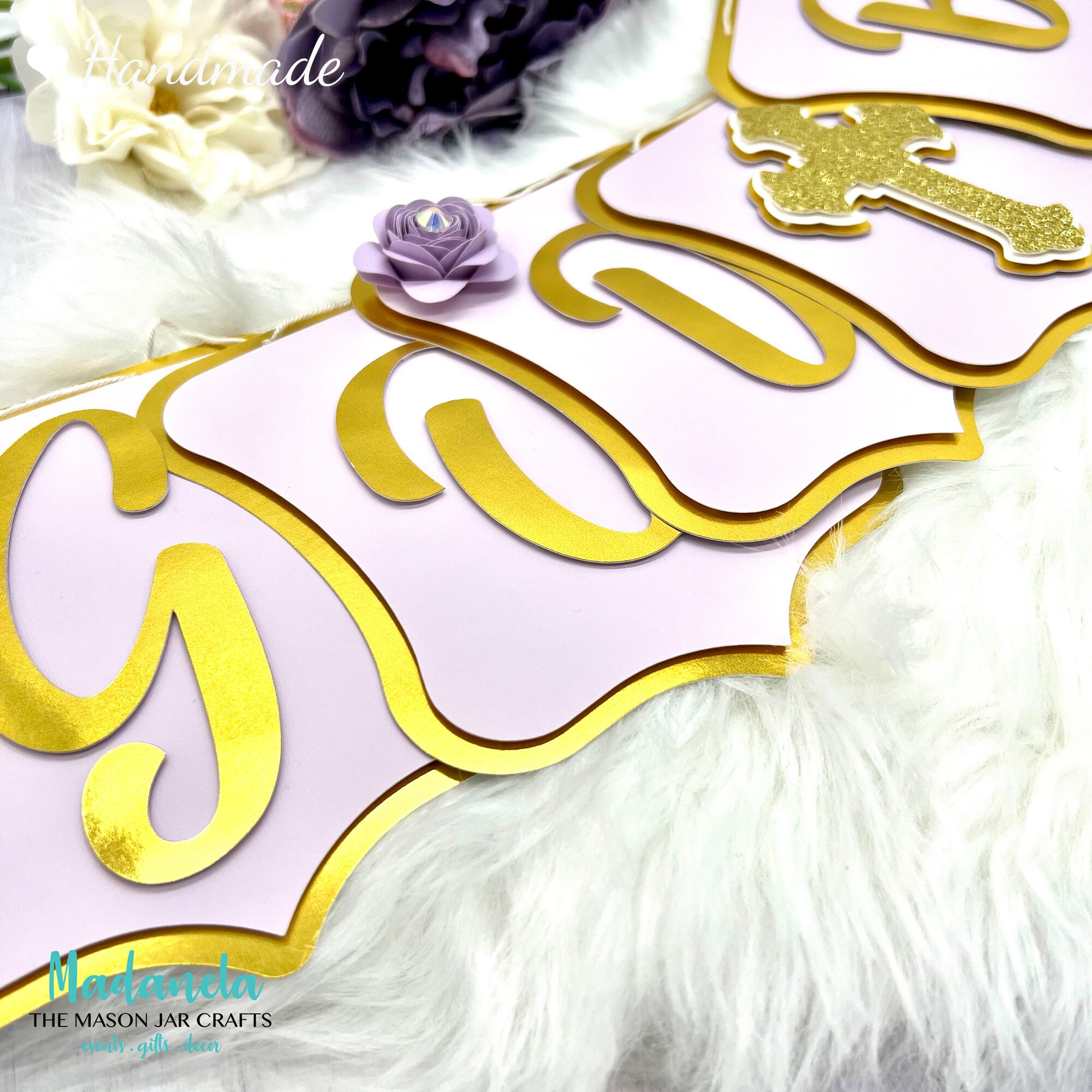 Custom Birthday Banners Baptism Banner Personalized Banners - Etsy