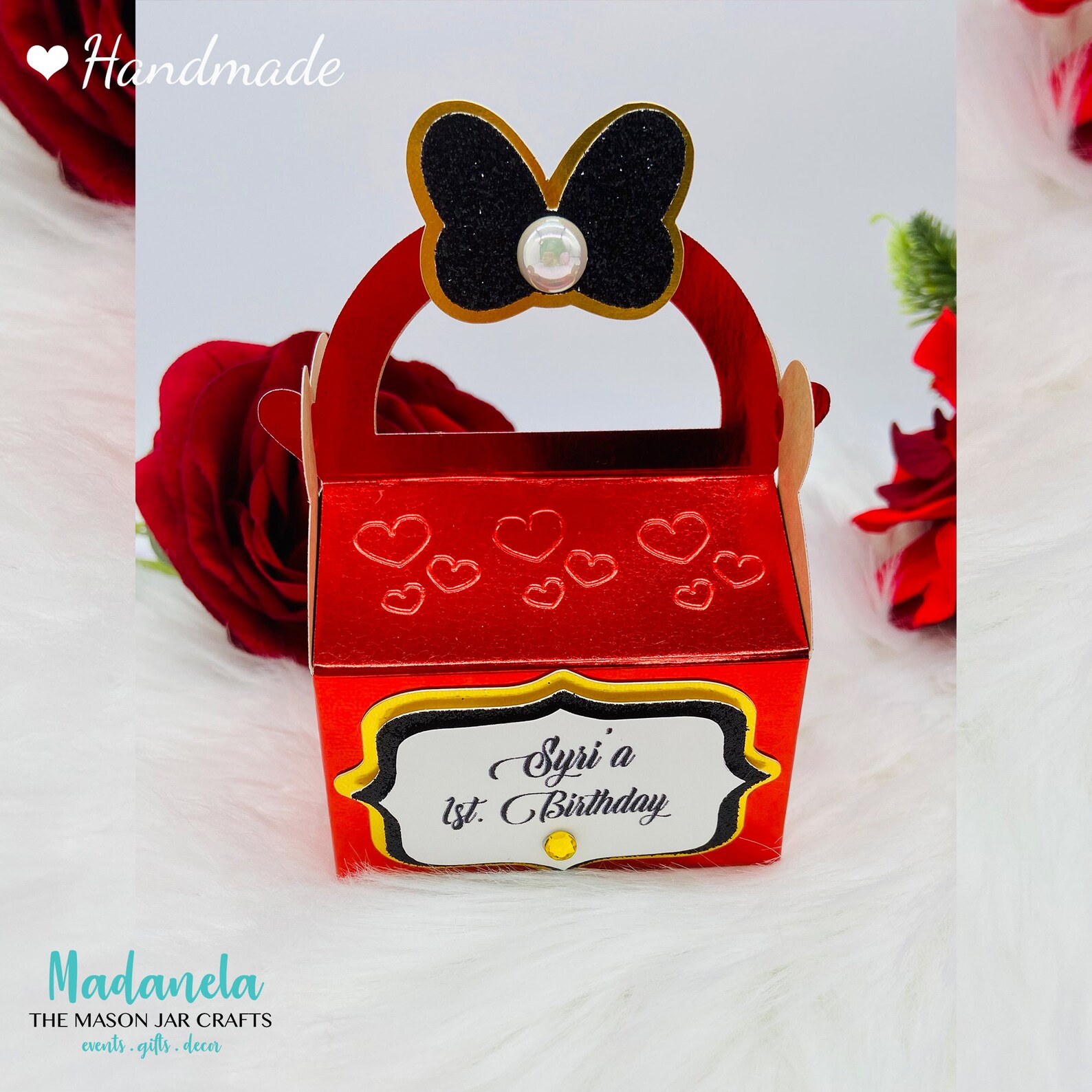 Minnie Mouse Party Favor Boxes Candy Box for Minnie Mouse - Etsy