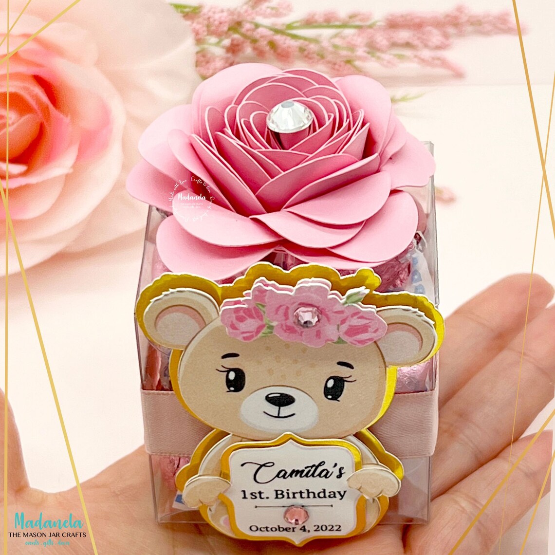 Teddy Bear Candy Box Party Favor Party Decorations First - Etsy