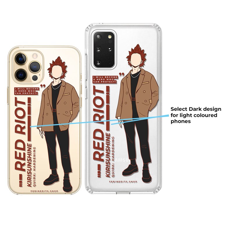 MHA Kirishima/red Riot Phone Case iphone & Samsung | Etsy